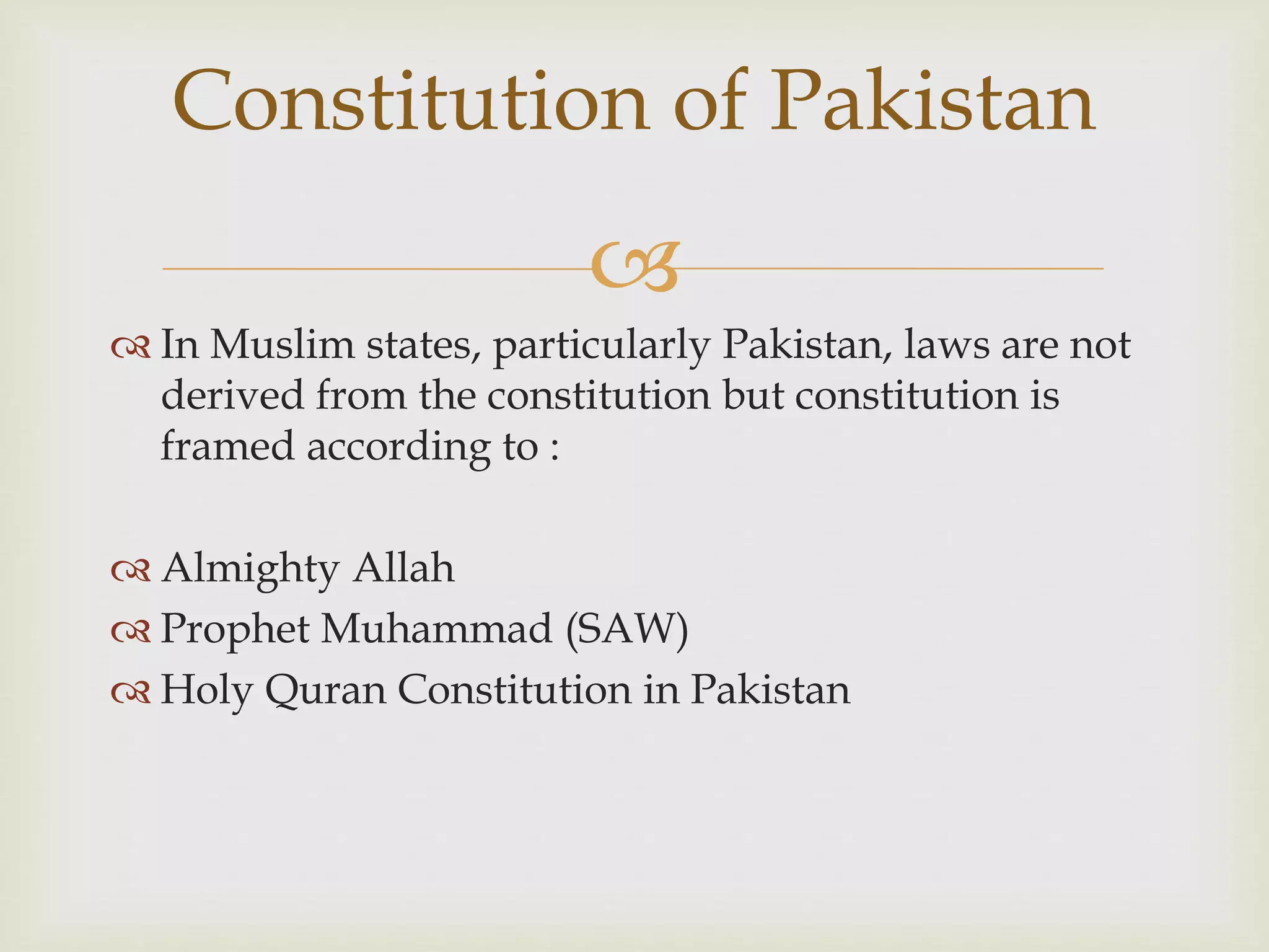 Constitutions of pakistan | PPTX