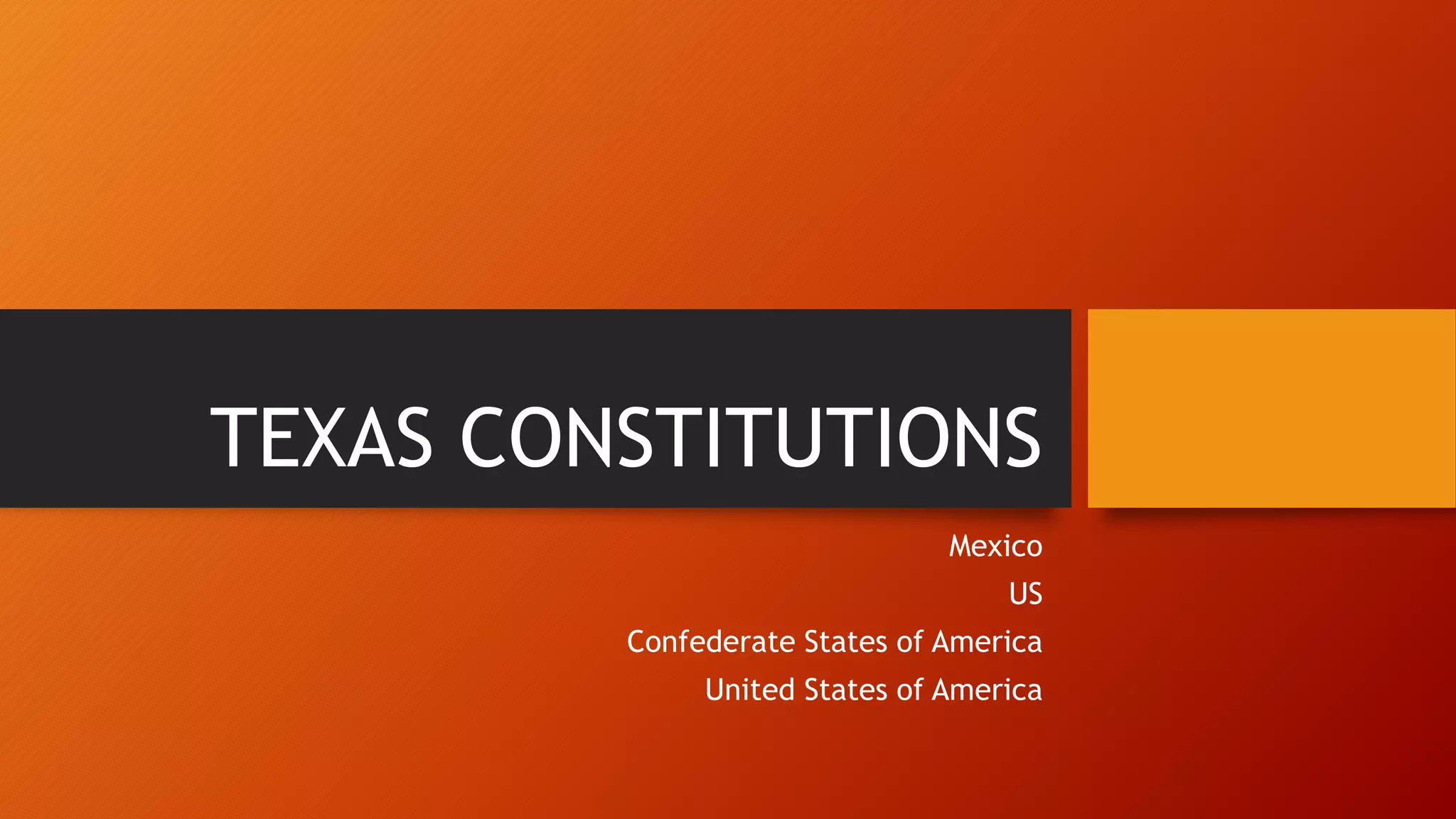 Constitutions Texas | PPTX