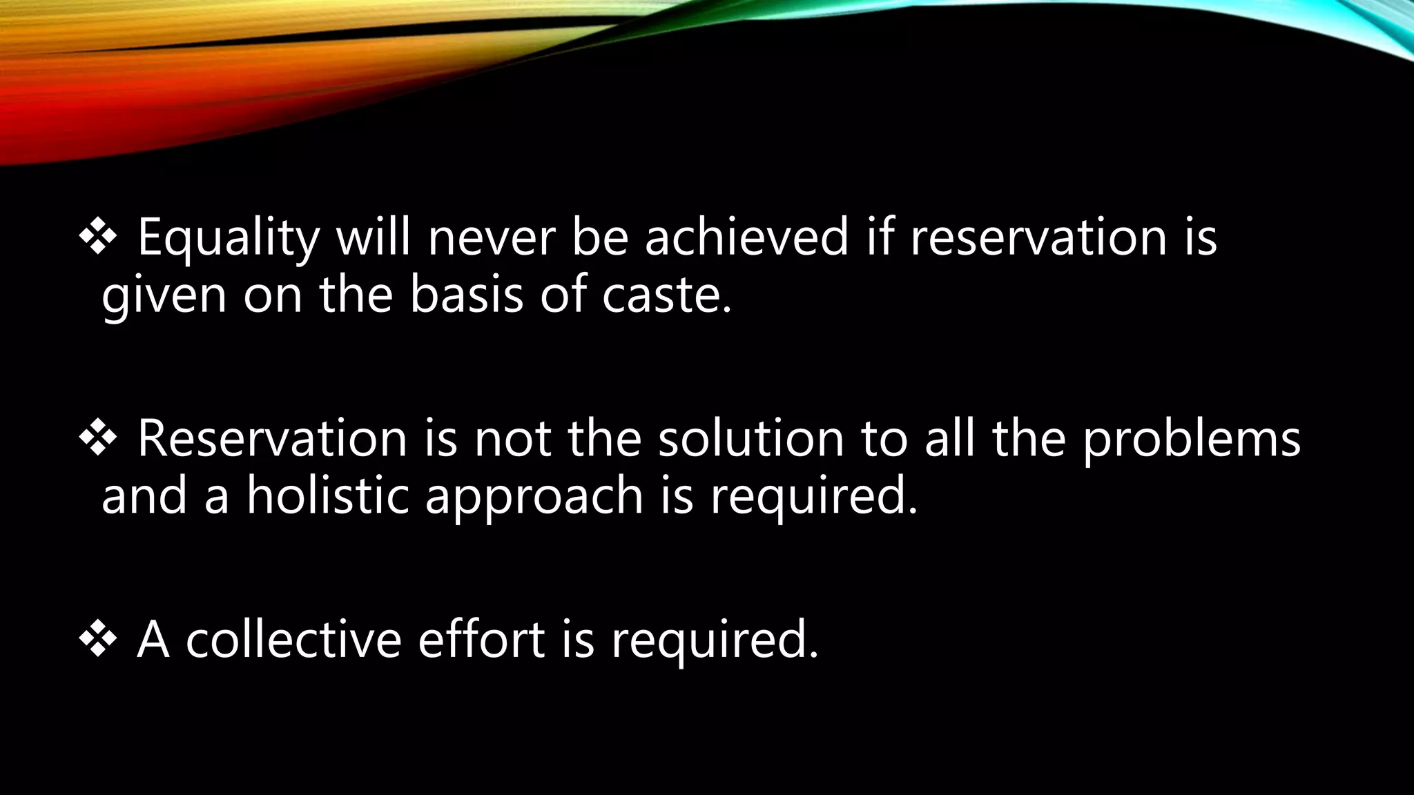 Presentation on Reservation. | PPTX