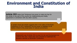 CONSTITUTIONAL PROVISIONS FOR THE PROTECTION OF ENVIRONMENT | PPTX