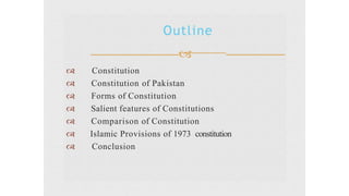 Constitutuions of pakistan | PPTX