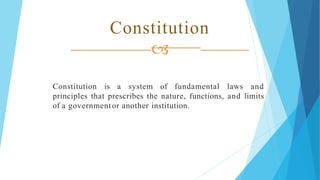Constitutuions of pakistan | PPTX