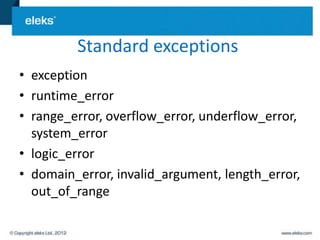 cpp-2013 #11 Constness and Exceptions | PPT