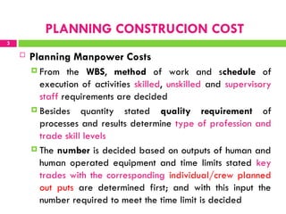 Constn Project Cost Planning-3 202011.ppt | Business Accounting ...