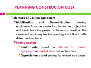 Constn Project Cost Planning-3 202011.ppt | Business Accounting ...