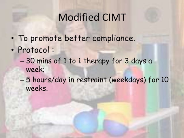 Constrained induced movement therapy | PPTX