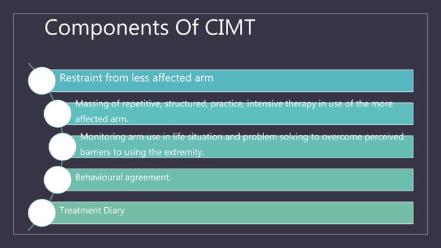 constraint induced movement therapy.pptx | First Aid | Injuries