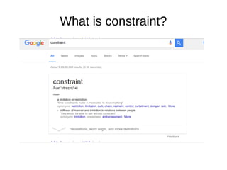 Constraint layout | PPT