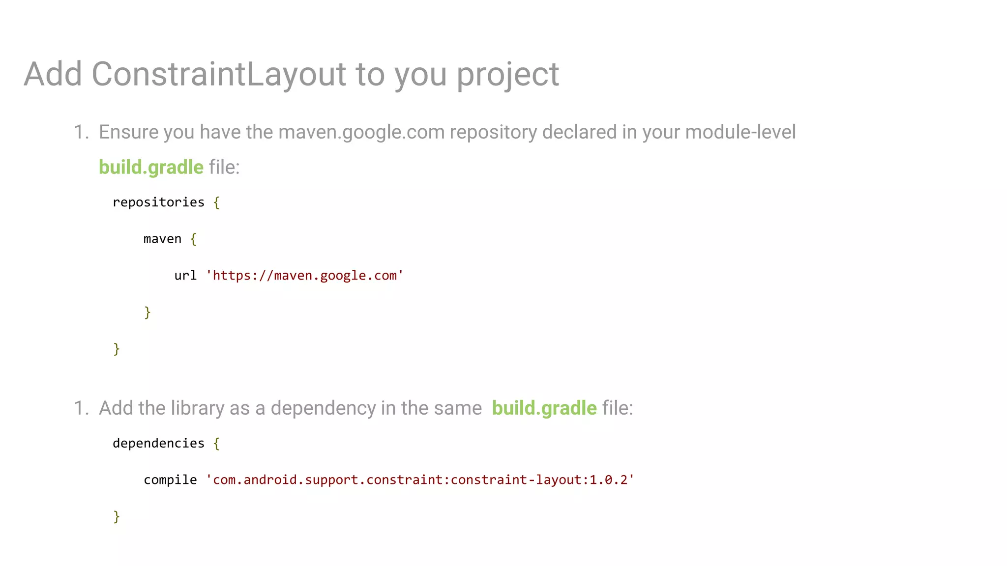 Constraint layout | PPTX
