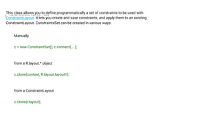 Constraint layout | PPTX