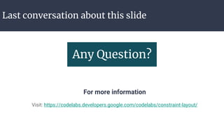 Constraint layout - Cutting edge Android layout design | PPTX | Desktop ...