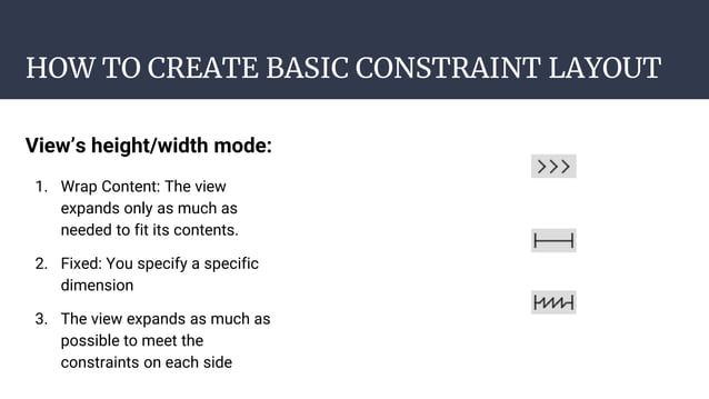 Constraint layout - Cutting edge Android layout design | PPT