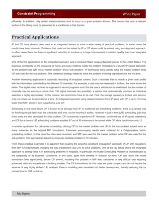 Constraint programming | PDF
