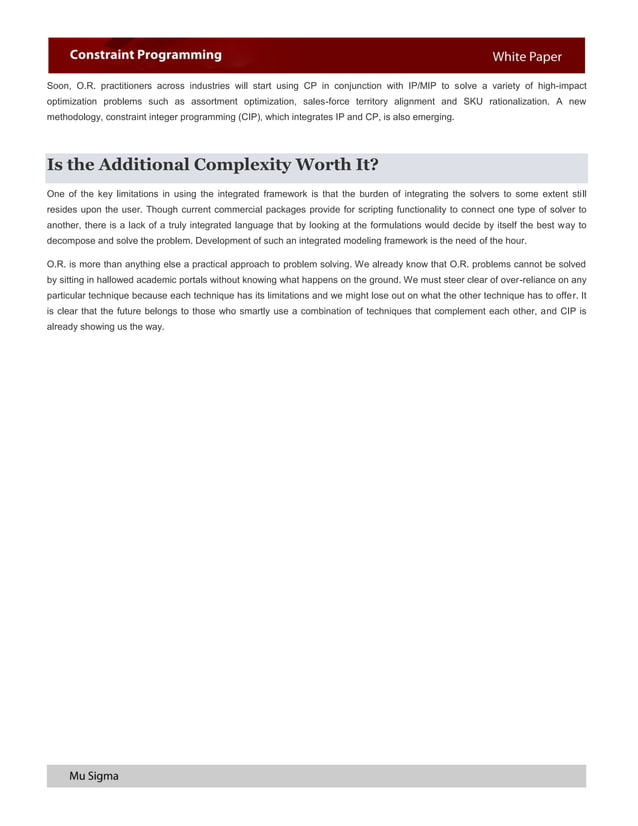 Constraint Programming Pdf