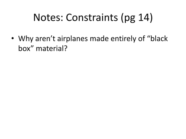 Constraints | PPT