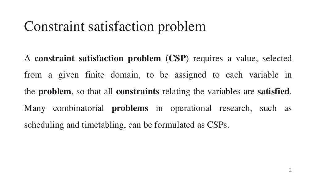 Constraint Satisfaction Problem Csp Cryptarithmetic Graph Colori…