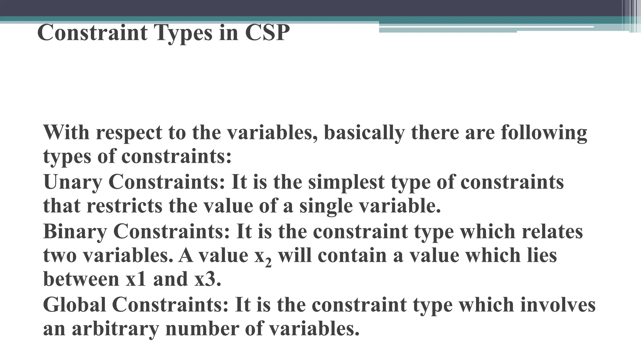 Constraint Satisfaction Problemspptx Programming Languages Computing