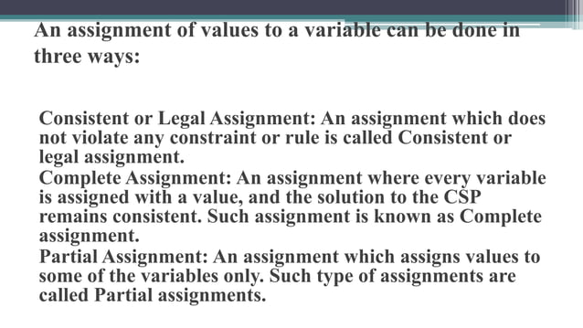 Constraint Satisfaction Problemspptx 