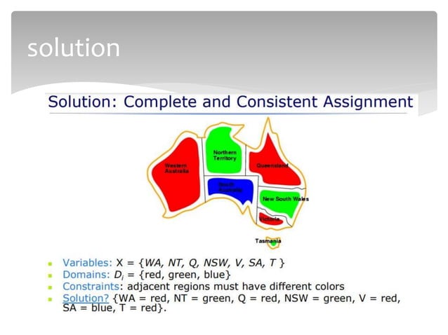 Constraint Satisfaction Problems Csp Pptx
