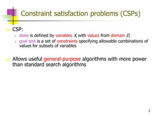 Constraint_Satisfaction problem based_slides.ppt