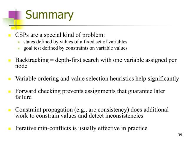 Constraint_Satisfaction problem based_slides.ppt