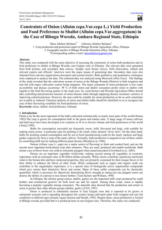 Constraints of onion (alluim cepa.var.cepa l.) yield production and ...