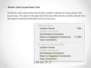 Auto Layouts , NSLayoutConstraint, Traits in iOS | PPT