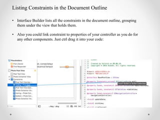 Auto Layouts , NSLayoutConstraint, Traits in iOS | PPT