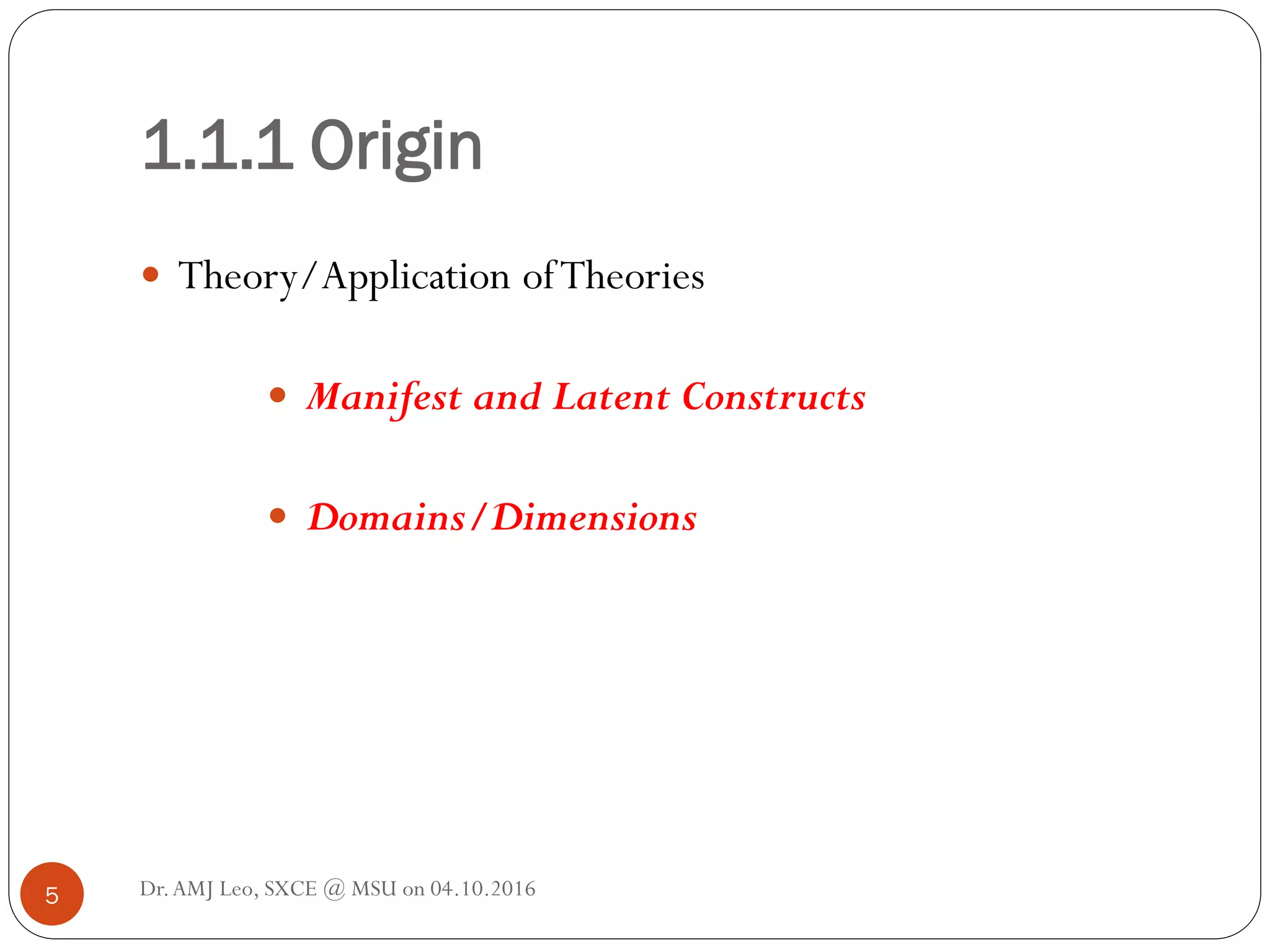 Construction of non cognitive instruments, Tools Construction or ...