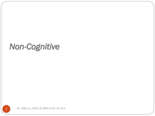 Construction of non cognitive instruments, Tools Construction or ...