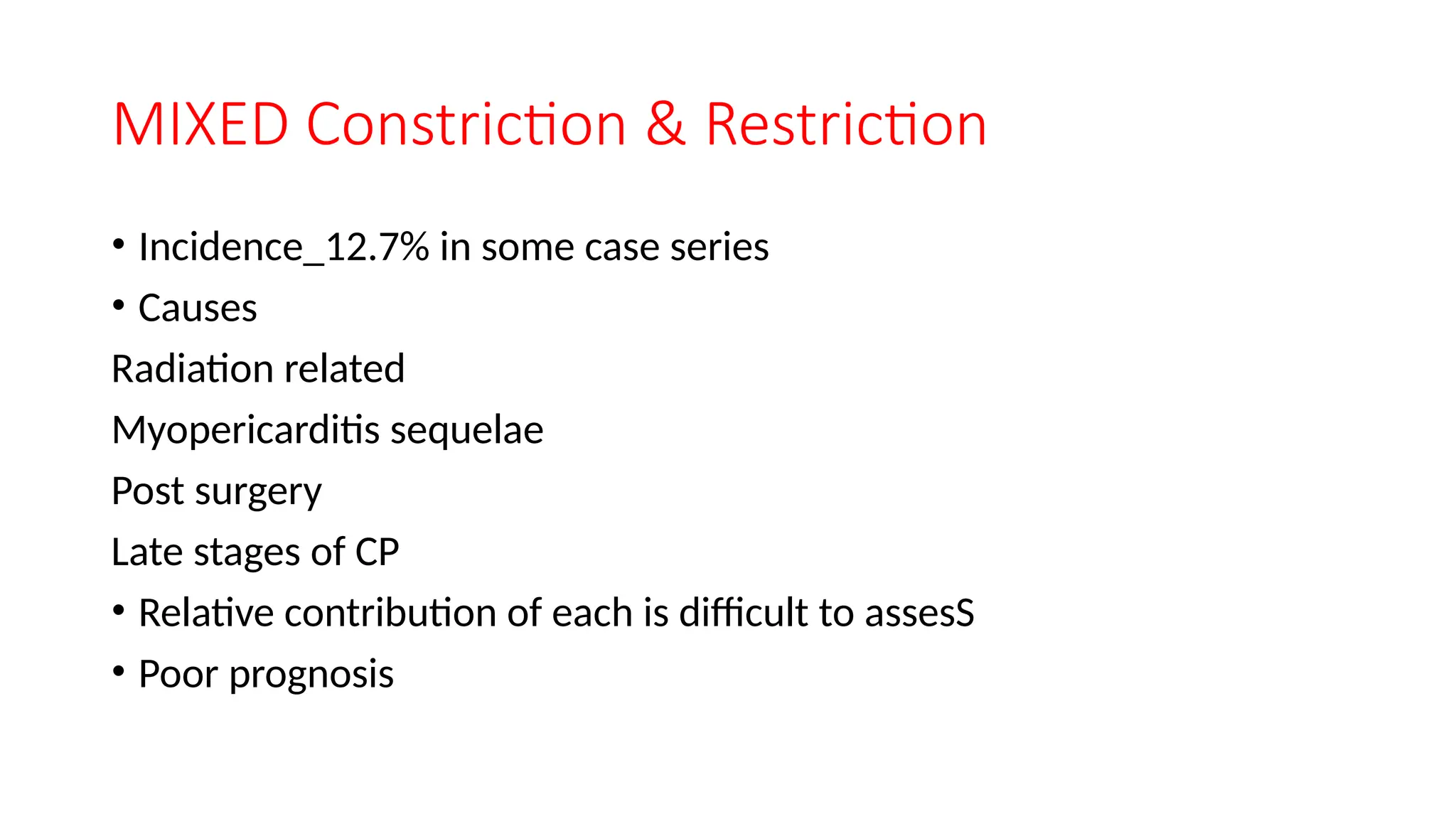 CONSTRICTIVE-PERICARDITIS, restrictive physiology | PPTX