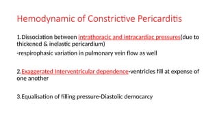 CONSTRICTIVE-PERICARDITIS, restrictive physiology | PPTX