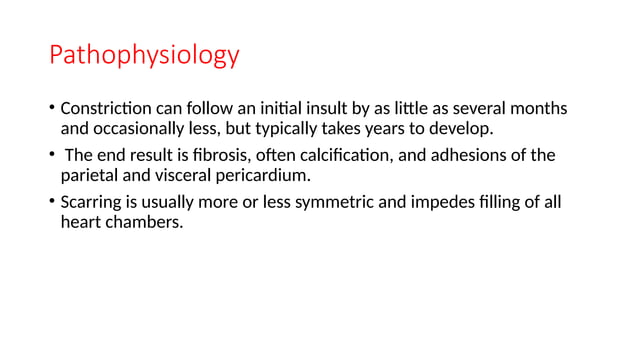 CONSTRICTIVE-PERICARDITIS, restrictive physiology | PPTX
