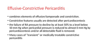 CONSTRICTIVE-PERICARDITIS, restrictive physiology | PPTX