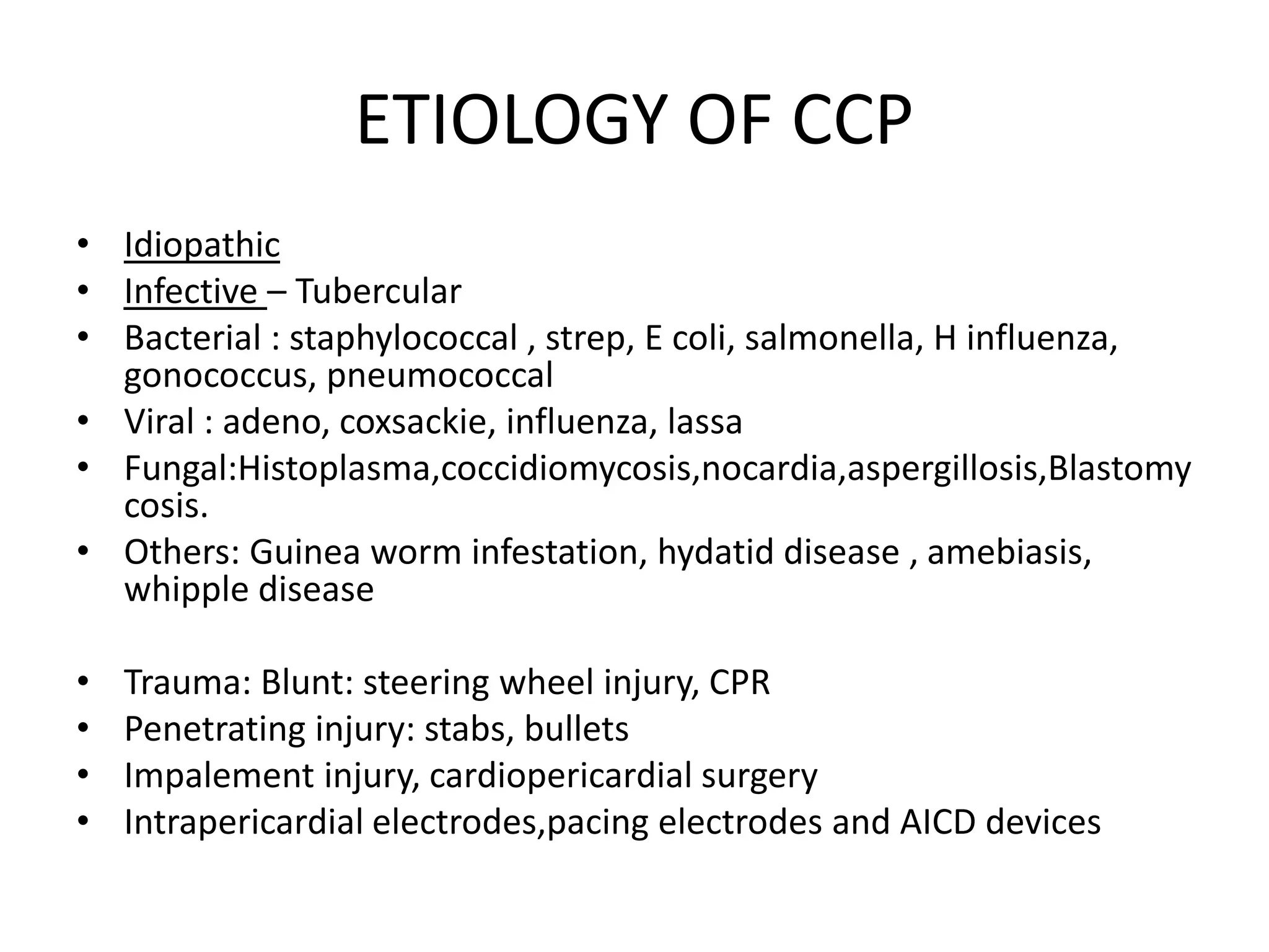 Constrictive pericarditis pathophysiology | PPTX