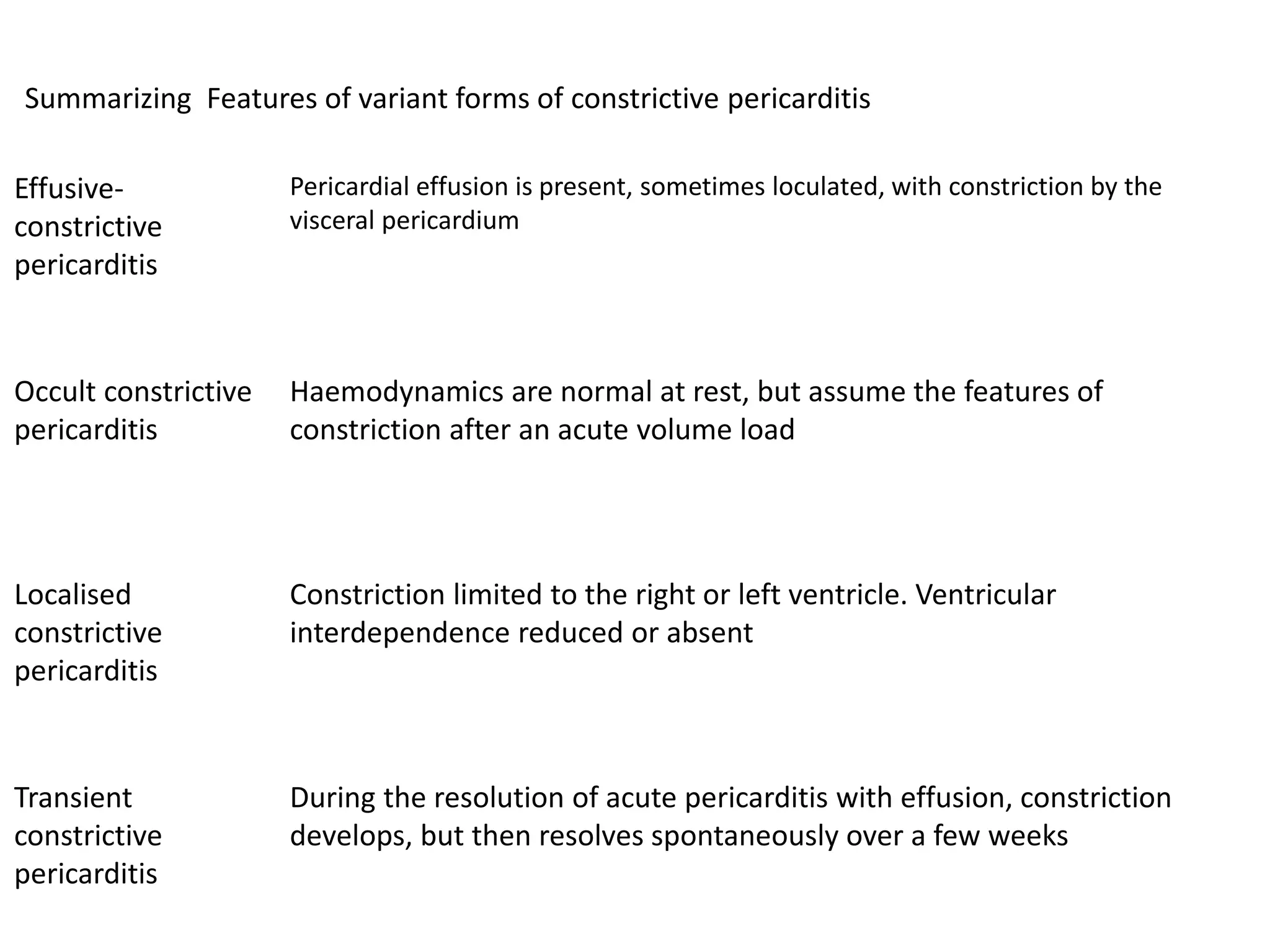 Constrictive pericarditis pathophysiology | PPTX