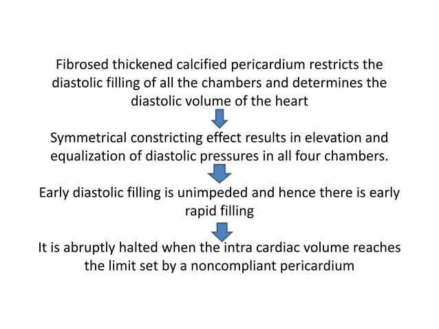 Constrictive pericarditis pathophysiology | PPTX