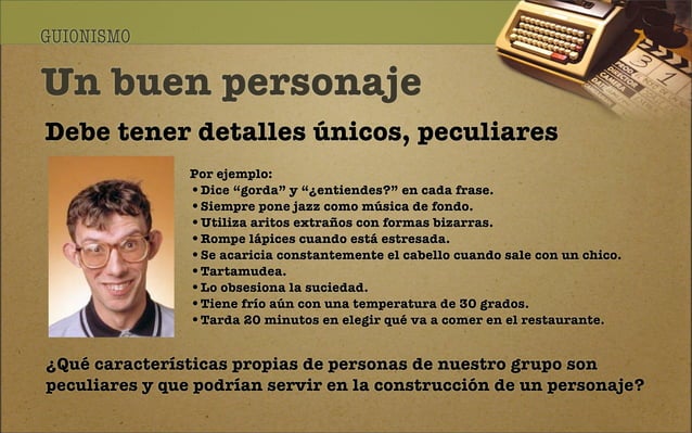 Construcción del personaje