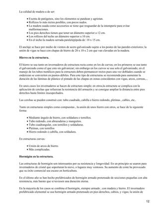 Construcción de invernaderos | PDF