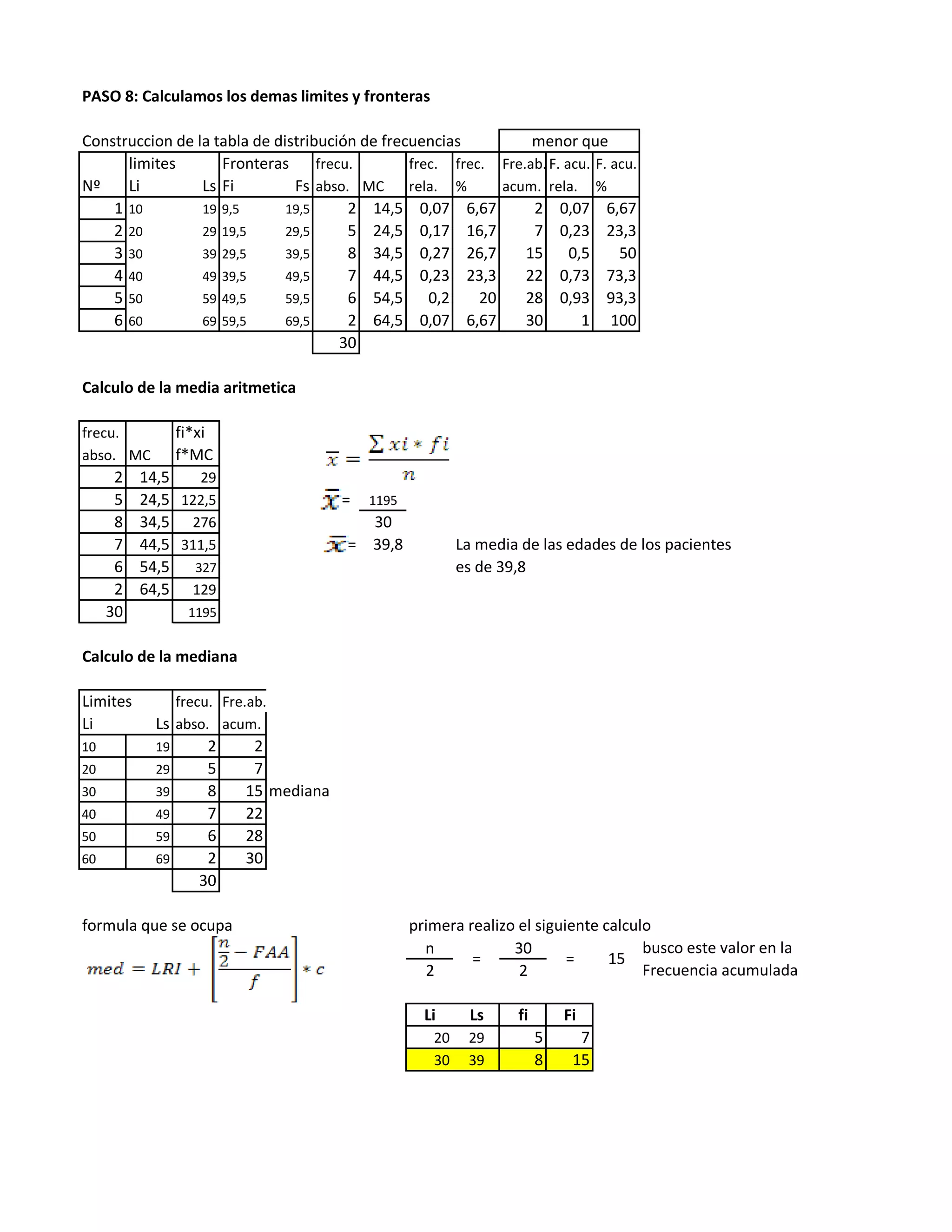 Construcción de la tabla de distribucion de frecuencias | PDF