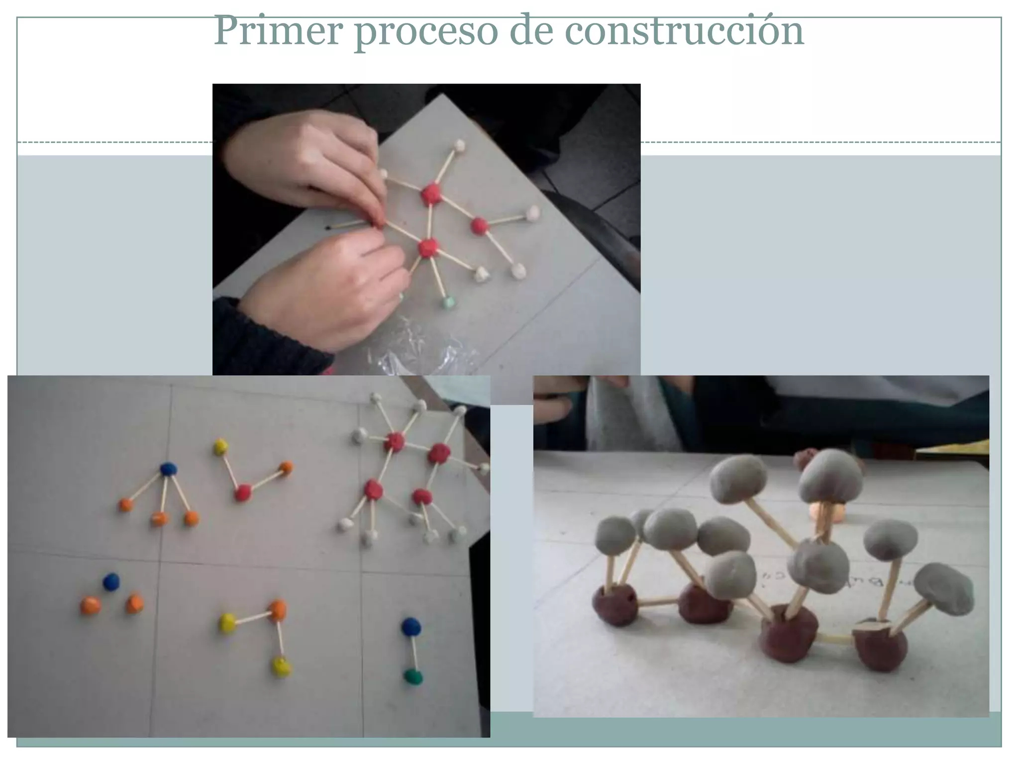 Construcción de modelos moleculares con materiales simples | PPT