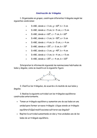 Construcción De Triángulos | DOCX
