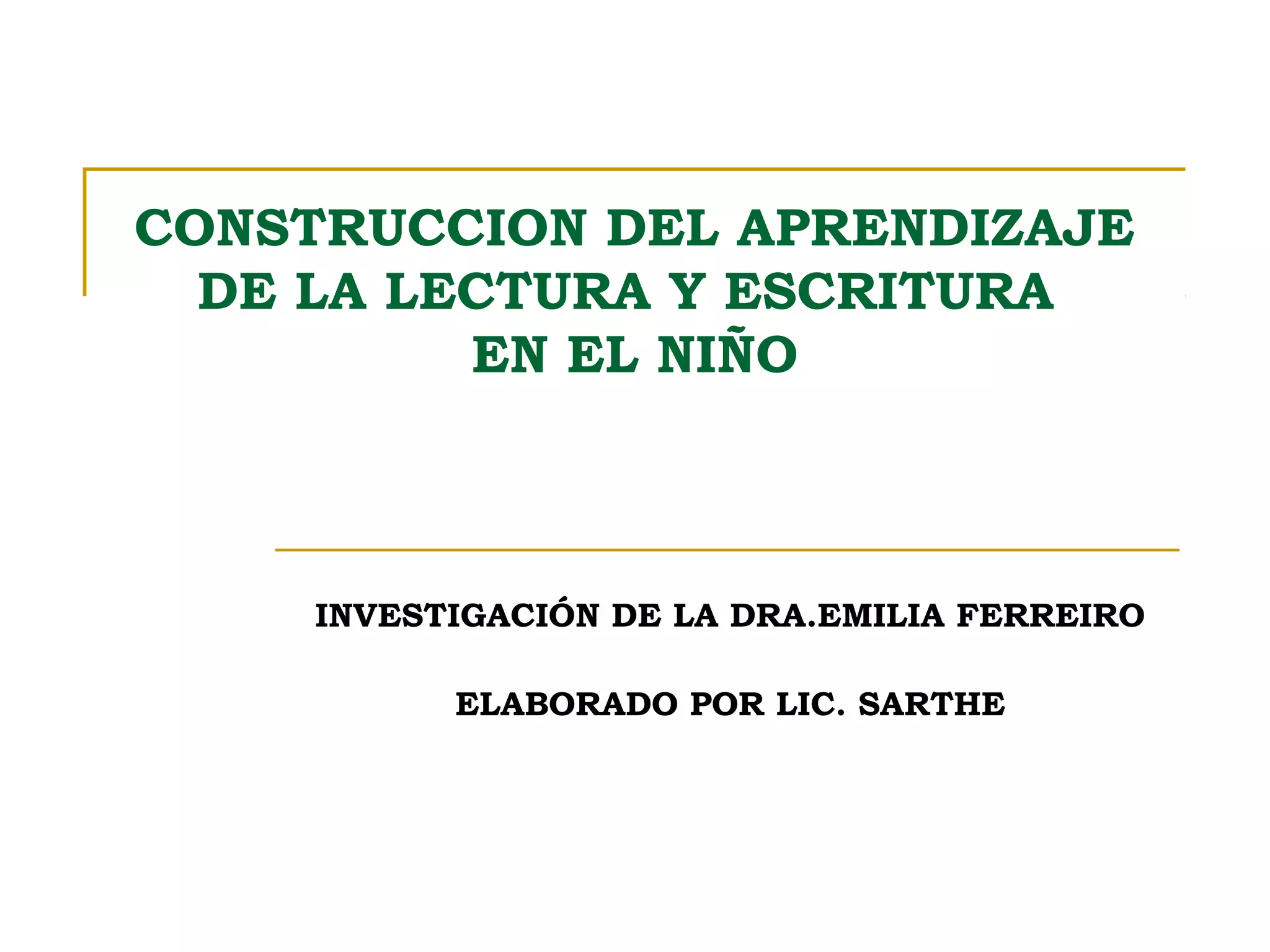 Construcción de la escritura | PPT