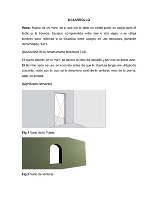 Terminos, Vano, Viga Riostra y Bloque | DOCX