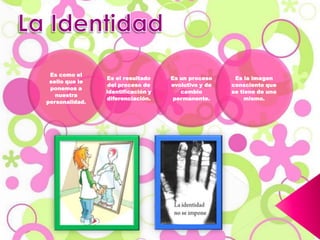 Construccion de la identidad y autoestima | PPTX