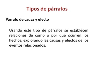 Construccion de parrafos | PPTX