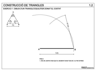 Construcció de triangles ESO | PPTX