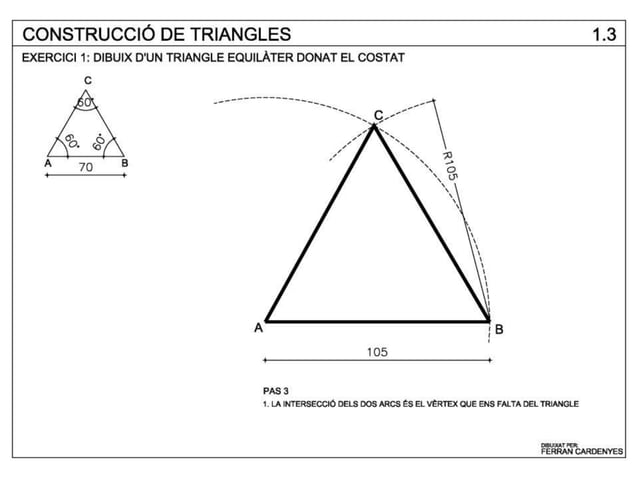 Construcció de triangles ESO | PPTX