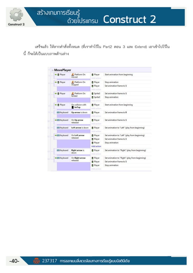 Construct 2 Manual (คู่มือ Construct 2 ฉบับภาษาไทย) | PDF