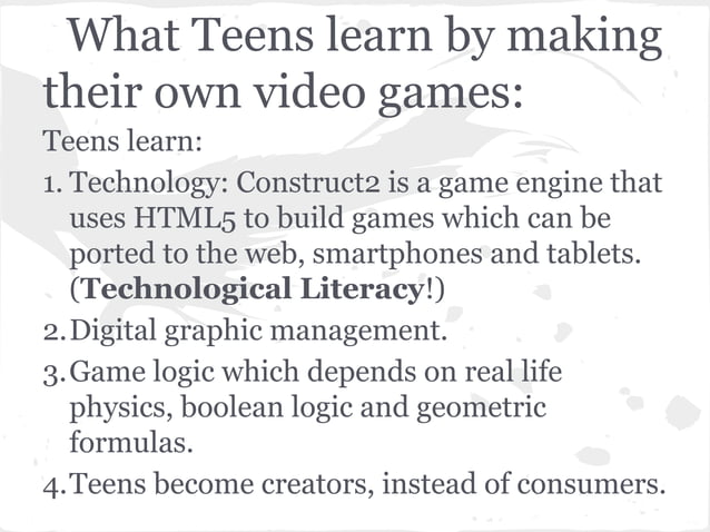 Construct2 games tech2 | PPT